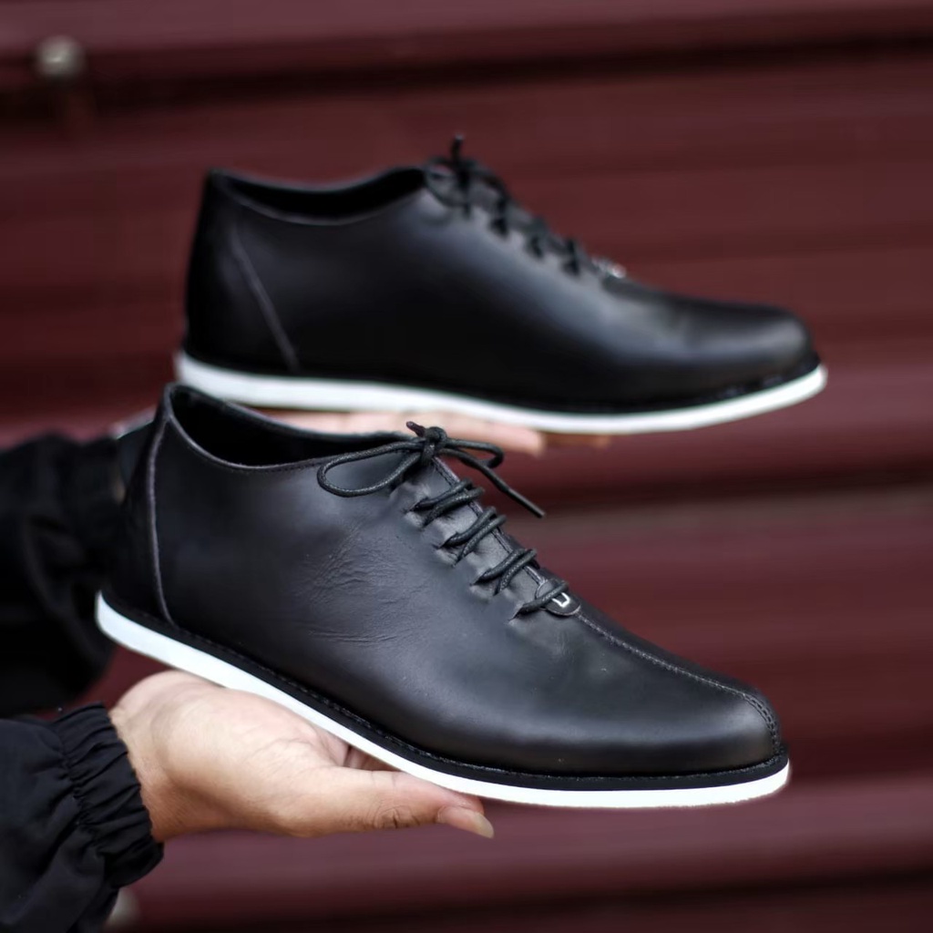 Jual sepatu pentofel tinggi pria kasual wolf shiba coklat/hitam ...