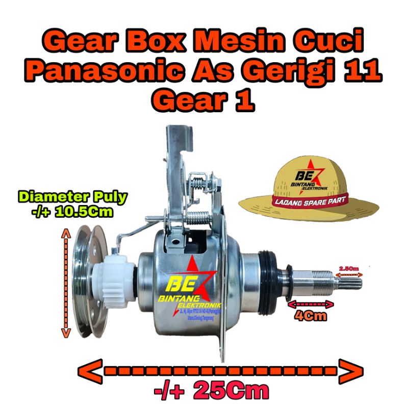 Jual Gearbox Mesin Cuci Panasonic As Gerigi 11 Gear Box Girbok Girbox ...