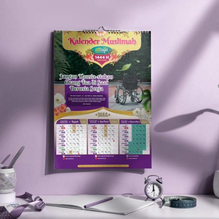 Jual Paket Spesial Kalender Islam Hijriyah 1444 H 2022-2023 Kalender Muslimah Attuqa Tadzkirah ...
