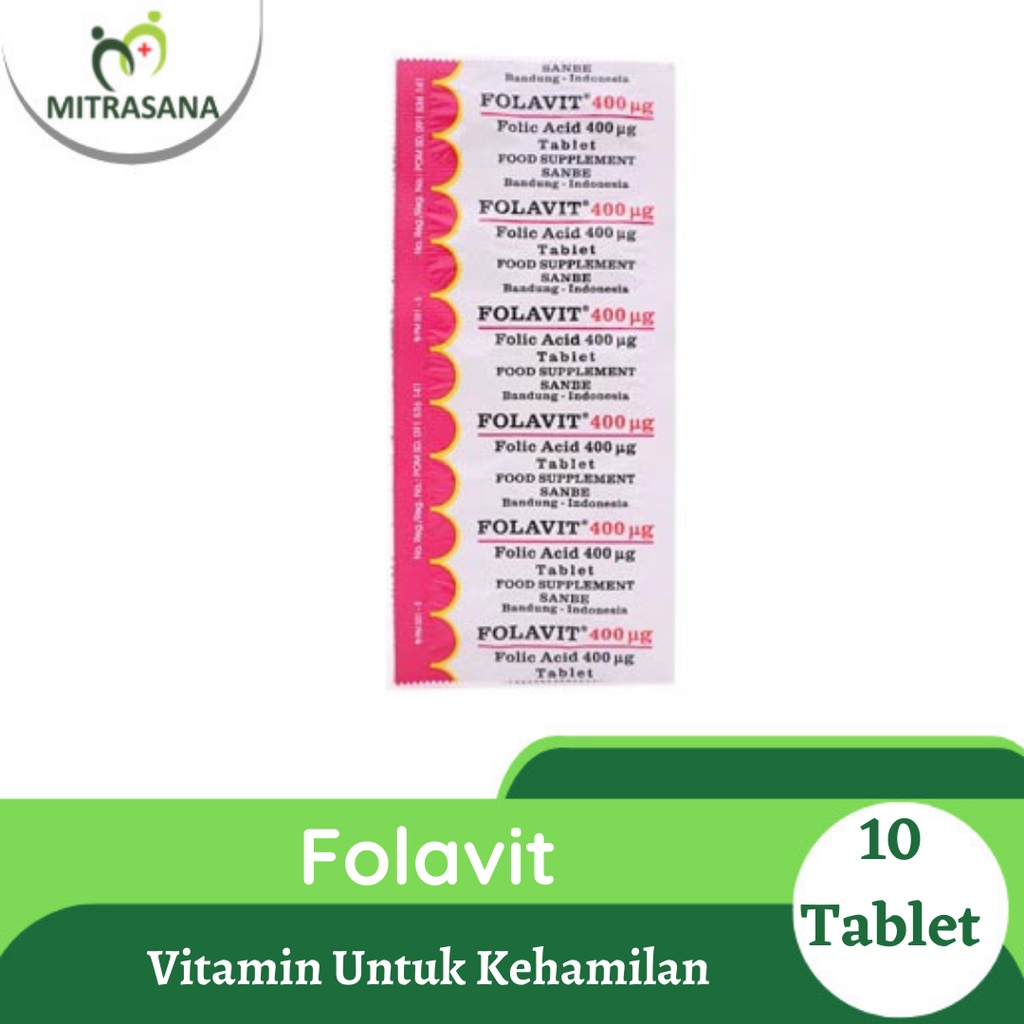 Jual Folavit 400 mcg Isi 10 Tablet - Vitamin Ibu Hamil | Shopee Indonesia