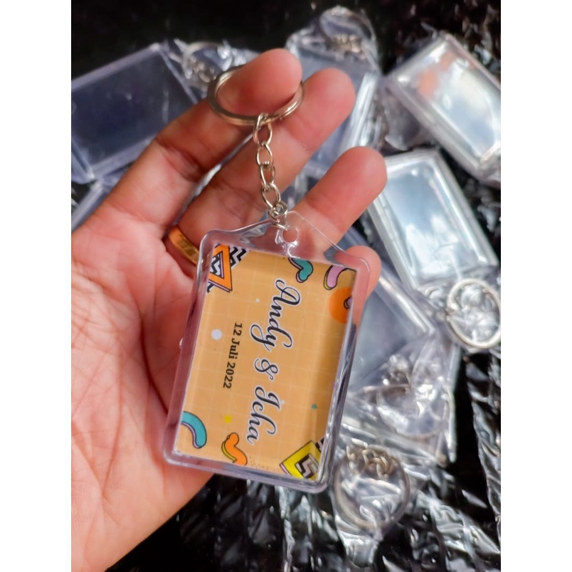 Jual JUAL BAHAN GANCI/GANTUNGAN KUNCI AKRILIK INSERT PAPER (MURAH ...