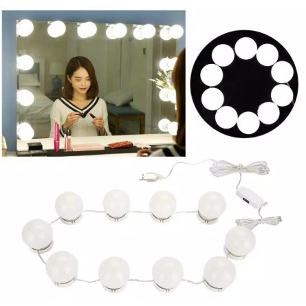Jual [10 BOHLAM ] LAMPU LED MEJA RIAS MAKEUP LED Mirror Light Kit ...