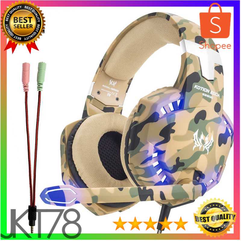 Jual Kotion Each G2600 Gaming Headset Headphone LED Light with Mic ...