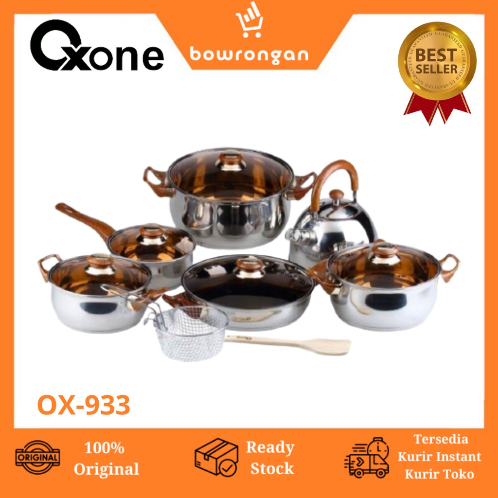 Jual Oxone Panci Set Eco Cookware Set Stainless Alat Masak OX-933 OX 933 | Shopee Indonesia