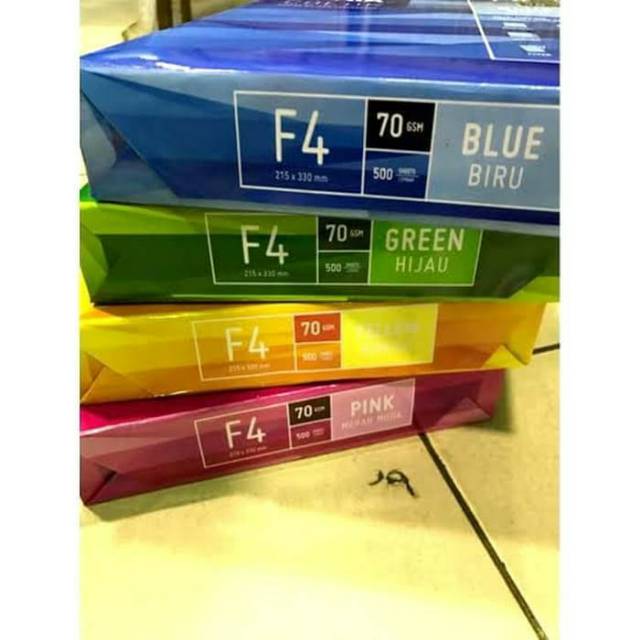 Jual Kertas F4 70 Gram Sinar Dunia Sidu Warna Shopee Indonesia
