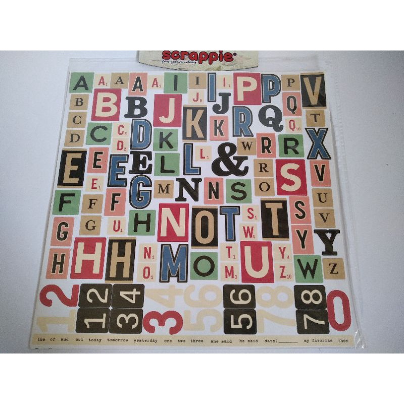 Jual sticker abjad / huruf | Shopee Indonesia