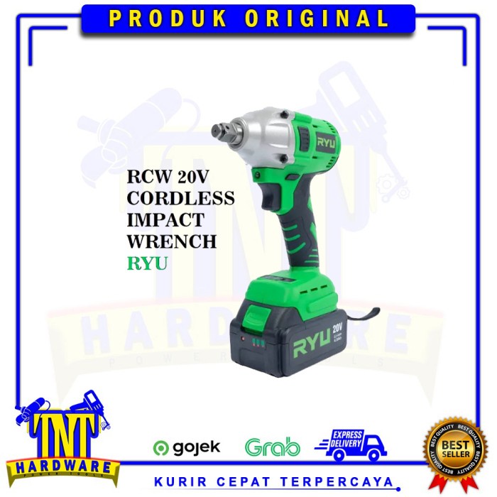 Jual RYU Cordless Impact Wrench RCW 20 V Pembuka Baut Baterai RCW20V ...