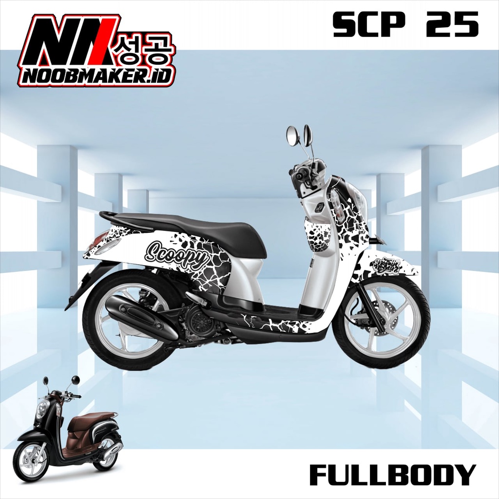 Jual SCP 25 DECAL STICKER SCOOPY FI 2013 2014 2015 2016 SIMPEL FULLBODY | Shopee Indonesia