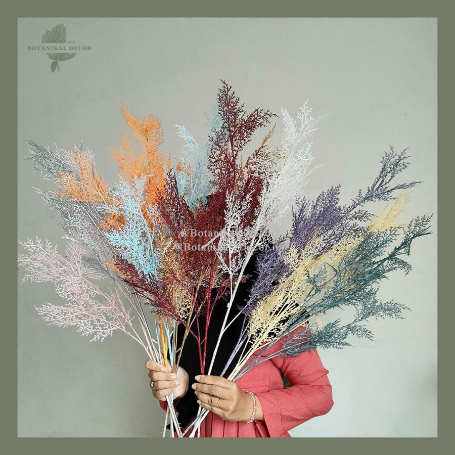 Jual BOT. Artificial Fog Flower Misty Grass Bunga palsu white cream ...