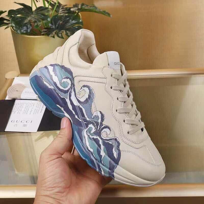 Jual sepatu gucci sneakers rhyton leather rich | Shopee Indonesia