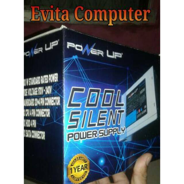 Jual Power Suplay / Power Supply 500 Watt For PC Cool Silent Power Up ...