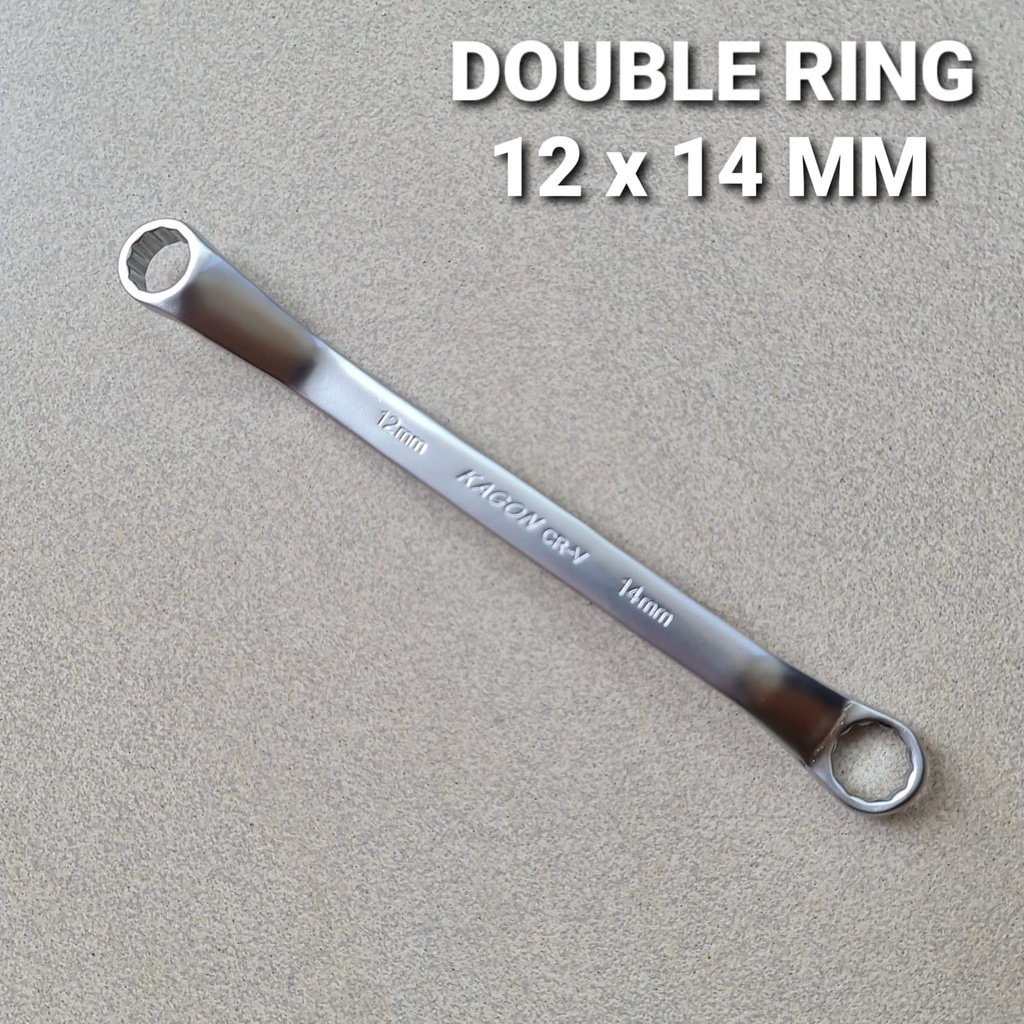Jual Kunci Double Ring KAGON Satin CRV 12 x 14 MM 2445A | Shopee Indonesia