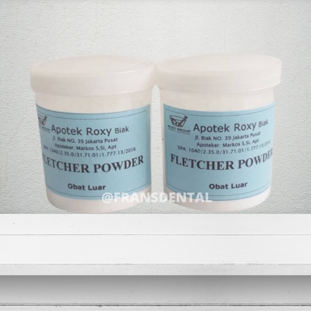 Jual Fletcher Fowder Bubuk Fletcher Dental Bahan Gigi 100 g | Shopee ...