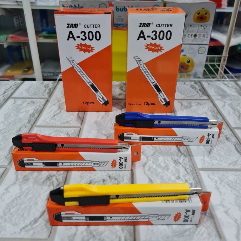 Jual Cutter A300 ZRM | Cutter Kecil | Pisau Cutter Besi | Shopee Indonesia