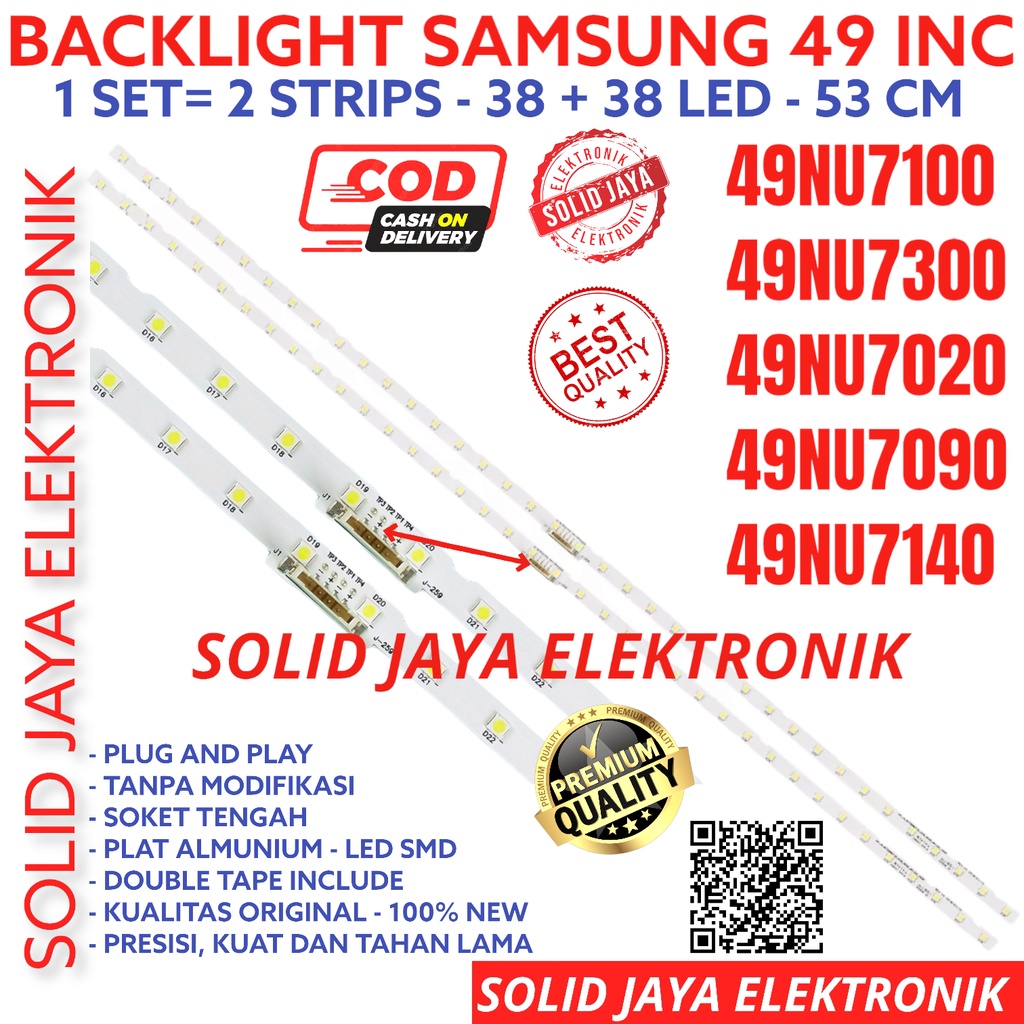 Jual BACKLIGHT TV LED SAMSUNG 49 INC UA 49NU7100 49NU7300 49NU7020 49NU7090 49NU7140 49NU LAMPU ...