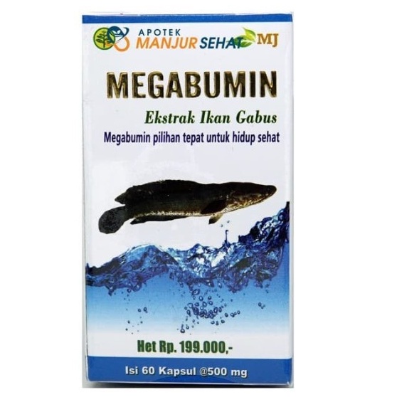 Jual MEGABUMIN MULTIVITAMIN ISI 60 EKSTRAK IKAN GABUS 500MG | Shopee ...