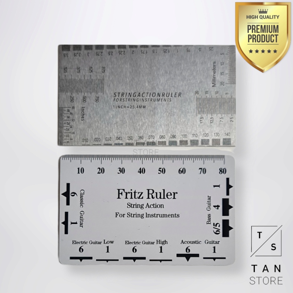 Jual Alat Pengukur String Senar Gitar Fritz Ruler Besi | Shopee Indonesia