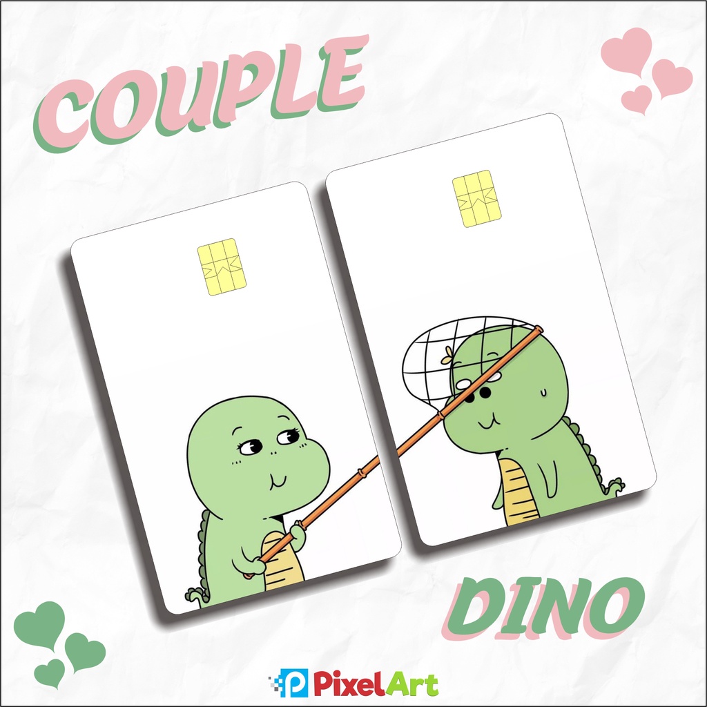 Jual STICKER DINO COUPLE PELINDUNG KARTU SKIN CARD ATM SIM KTP E-MONEY ...