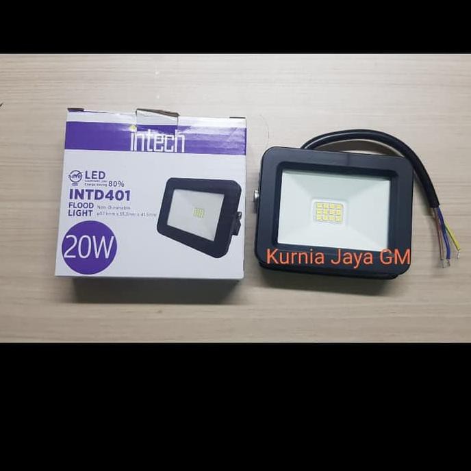 Jual INTECH Lampu Sorot LED SMD / Flood Light LED 20watt - INDT401 ...
