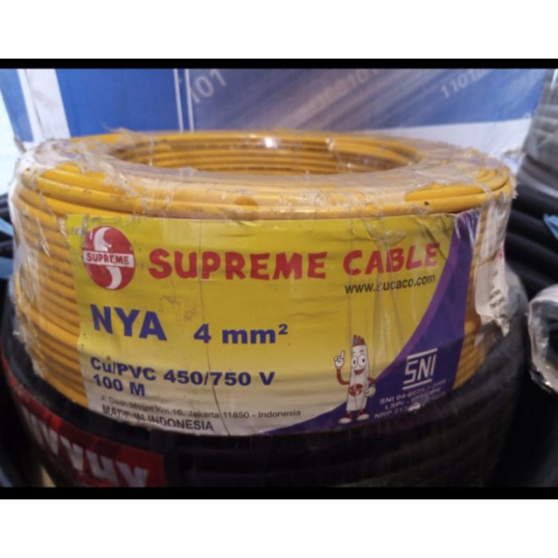 Jual kabel nya 4mm Supreme 100meter | Shopee Indonesia