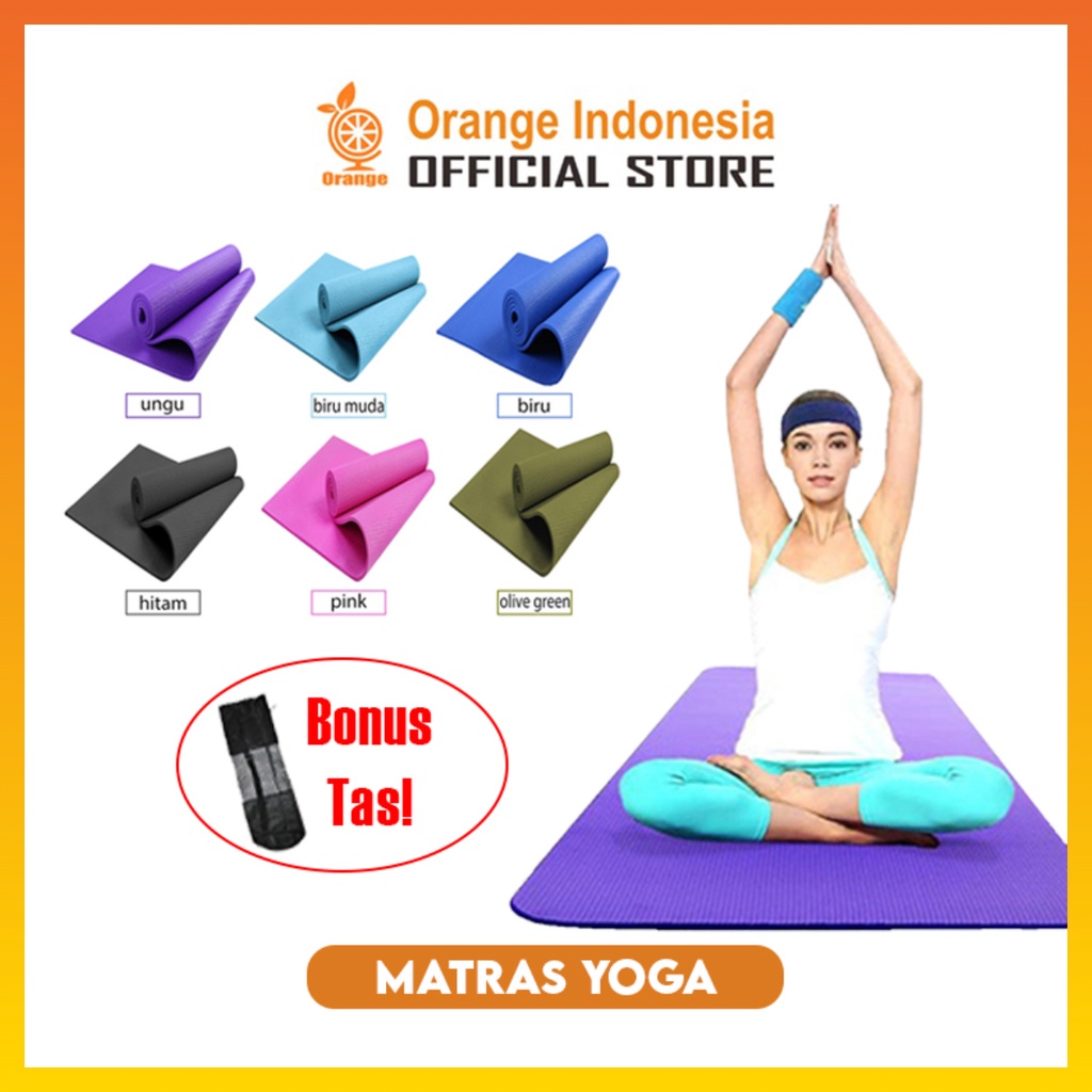 Jual Matras yoga anti slip free Tas matras yoga murah matras kesehatan ...