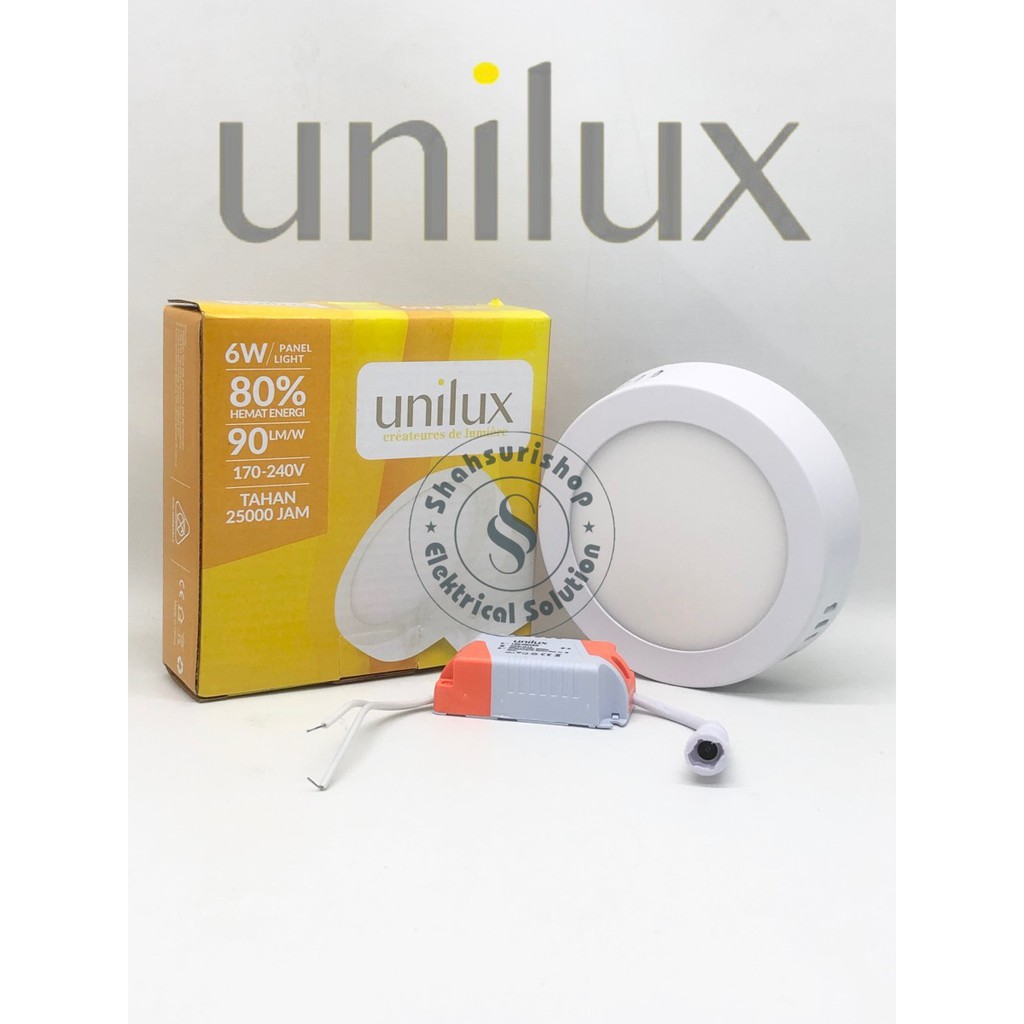Jual LAMPU DOWNLIGHT LED PANEL OB OUTBOW BULAT 6W 6 W WATT UNILUX | Shopee Indonesia