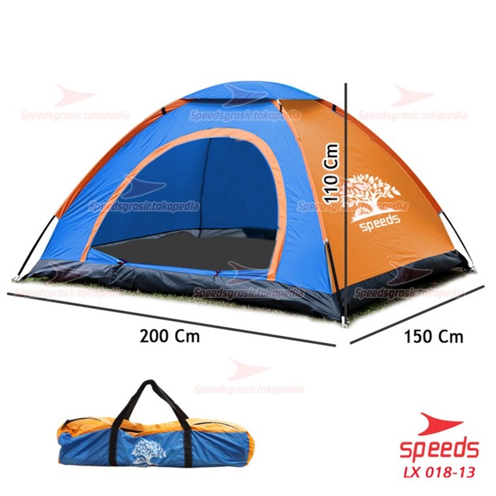Jual Tenda Camping Tenda Gunung Kapasitas 2 Orang Buka Otomatis 018-6 ...