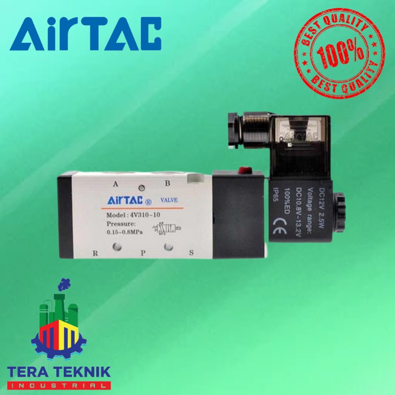 Jual SOLENOID VALVE PNEUMATIC 4V310-10 -220VAC /24VDC AIRTAC(READY STOCK) | Shopee Indonesia