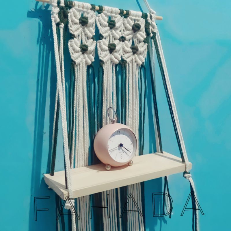 Jual Macrame Rak / Macrame Ambalan / Macrame dinding | Shopee Indonesia