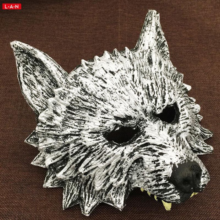 Jual PROMO WOLF MASK- TOPENG SERIGALA SIMPLE ANAK- COSTUM SERIGALA ...