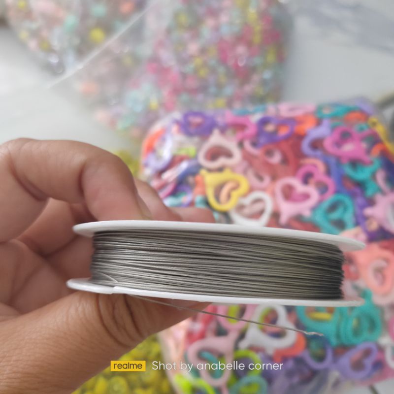Jual Stringing cable per roll uk 0,45mm | Shopee Indonesia
