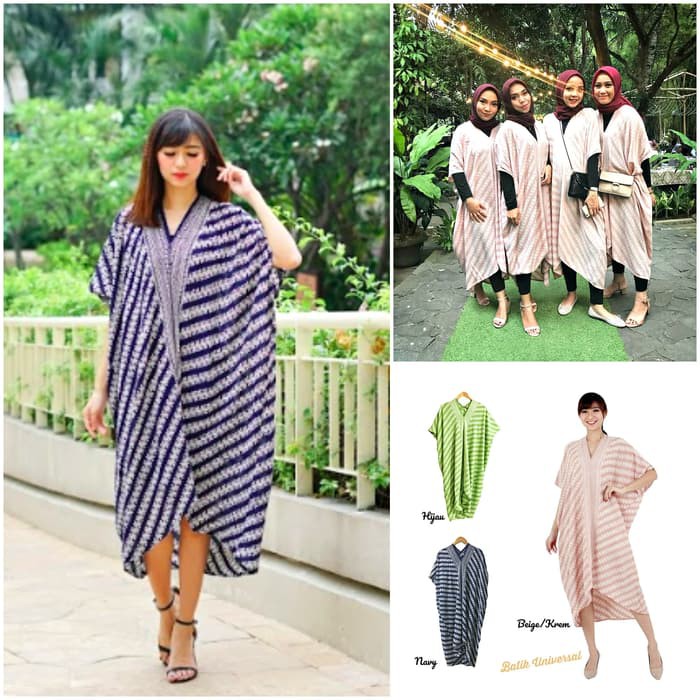 Jual KAFTAN BATIK Parang Pastel Terusan Dress Wanita Fatima-Parang BW ...