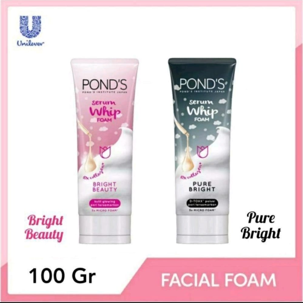 Jual Pond's Serum Whip Foam 10x Collagen 100mL / Ponds Bright Beauty ...