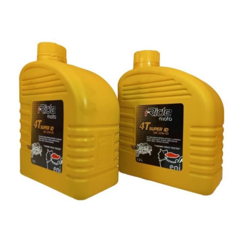 Jual OLI ENI AGIP I-RIDE 4T SUPER ID 20W-50 1,2Liter Original | Shopee ...
