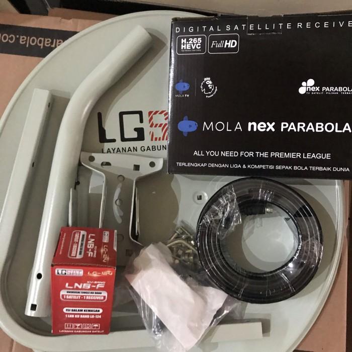 Jual Paket Parabola Mini 45Cm Receiver Mola Nex Parabola Hitam | Shopee ...