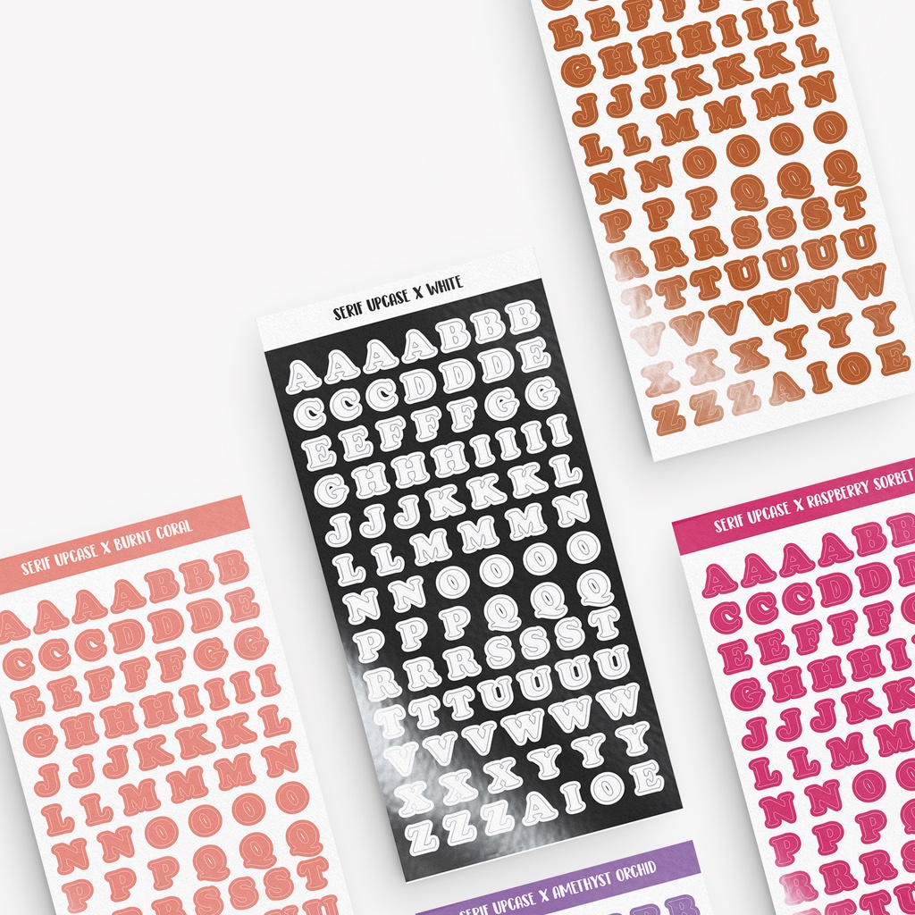 Jual STIKER DECO - SERIF UPSIZE SOLID | Shopee Indonesia