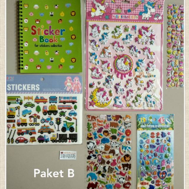 Jual Paket 1 sticker book dan 5 stickers | Shopee Indonesia