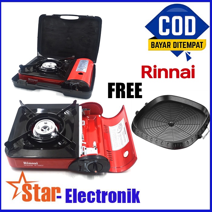 Jual PAKET Barbeque/BBQ Set Kompor Portable RINNAI + Panggangan BBQ ...