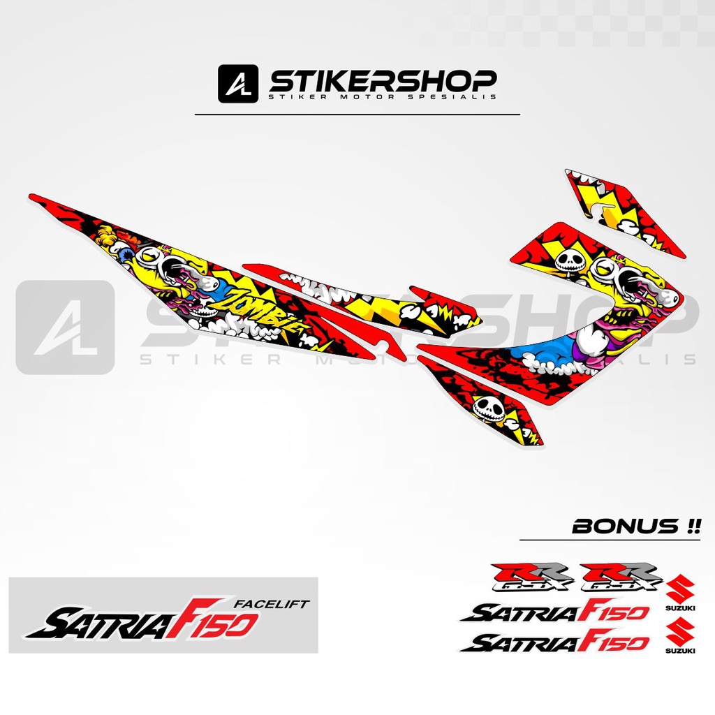 Jual STRIPING SATRIA FU FACELIFT / STIKER FACELIFT / STICKER FACELIFT ...