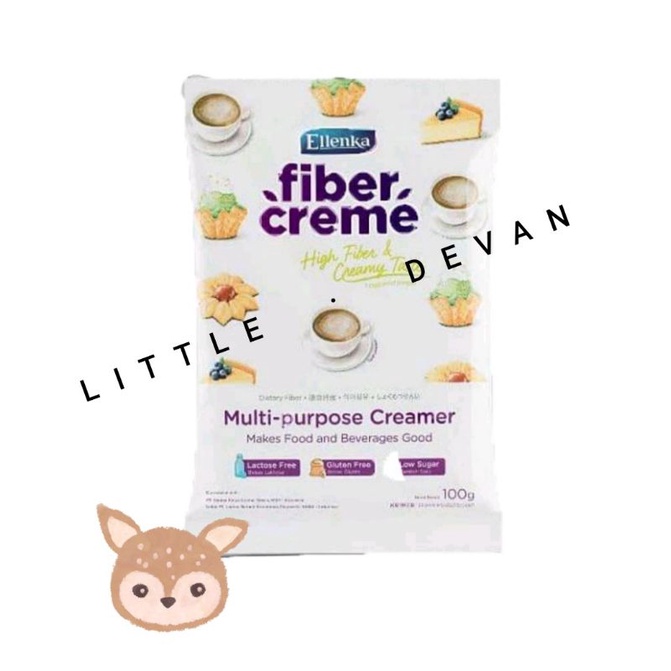 Jual fiber creme 100 gr promo pengganti santan untuk kue dan makanan ...
