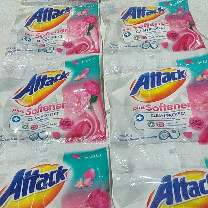 Jual Attack plus softener kemasan renteng 40gr | Shopee Indonesia