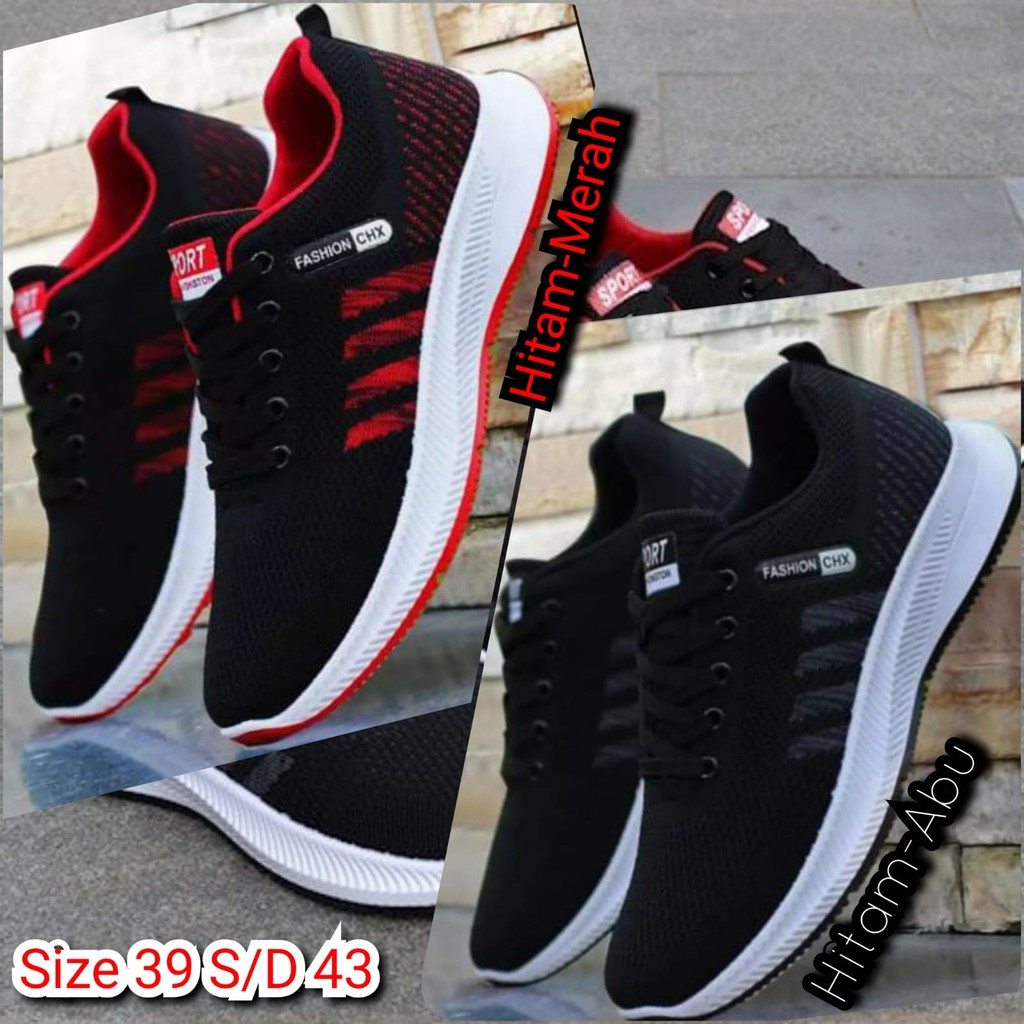 Jual Sepatu Pria Sneakers Sport / Sepatu Running Pria / Sepatu Sporty ...