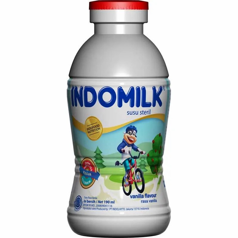 Jual Indomilk Susu Cair UHT Botol 190 mL | Shopee Indonesia