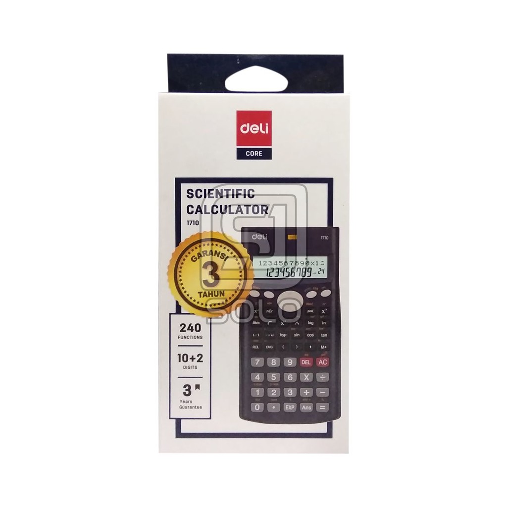Jual Kalkulator Calculator Deli E-1710 E1710 Original Scientific Ilmiah ...