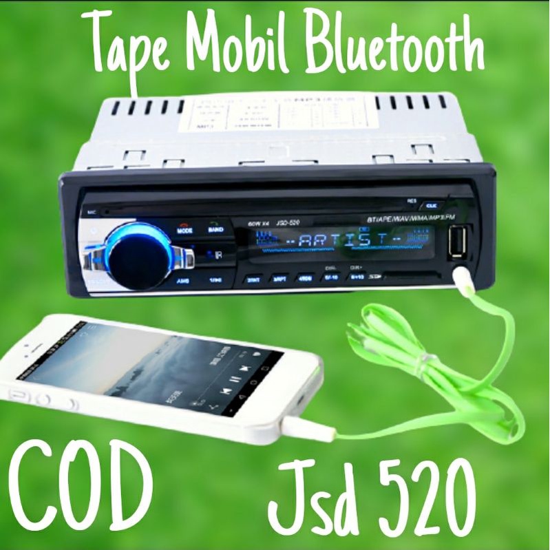 Jual Tape Mobil Bluetooth Audio JSD 520 / S211L | Shopee Indonesia