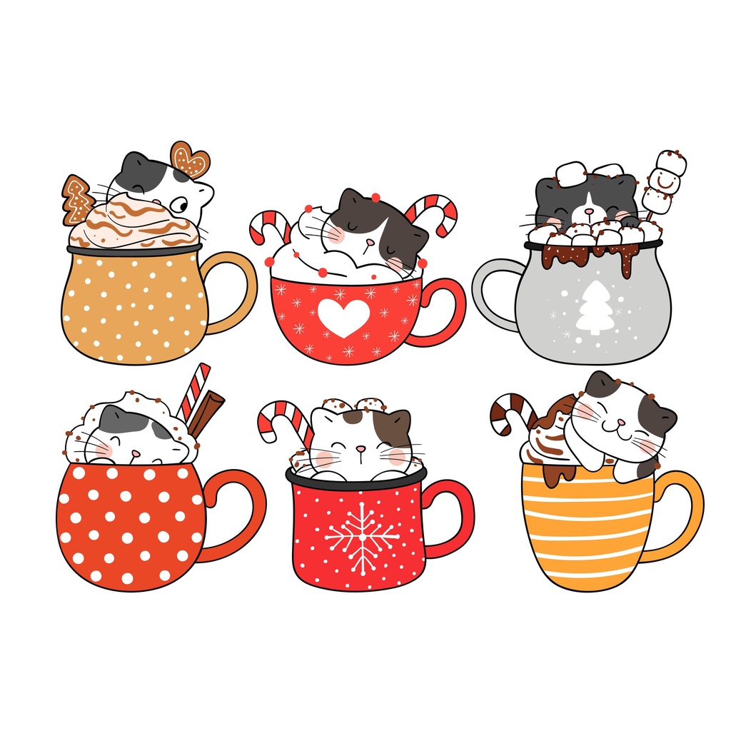 Jual Sticker Cat kucing travel cute cat hijab aesthetic / sticker ...