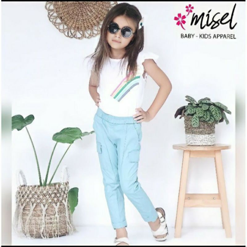 Jual (2-10 tahun)Celana Panjang Anak Perempuan Cargo Pants Misel usia 2 ...