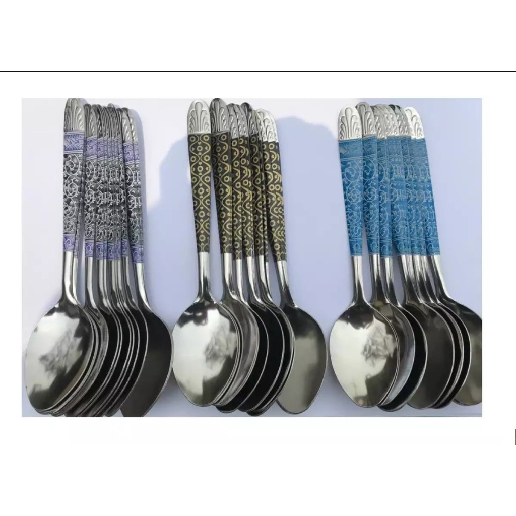 Jual Sendok Makan Motif Batik Table Spoon Alumunium Tebal Qualitas ...