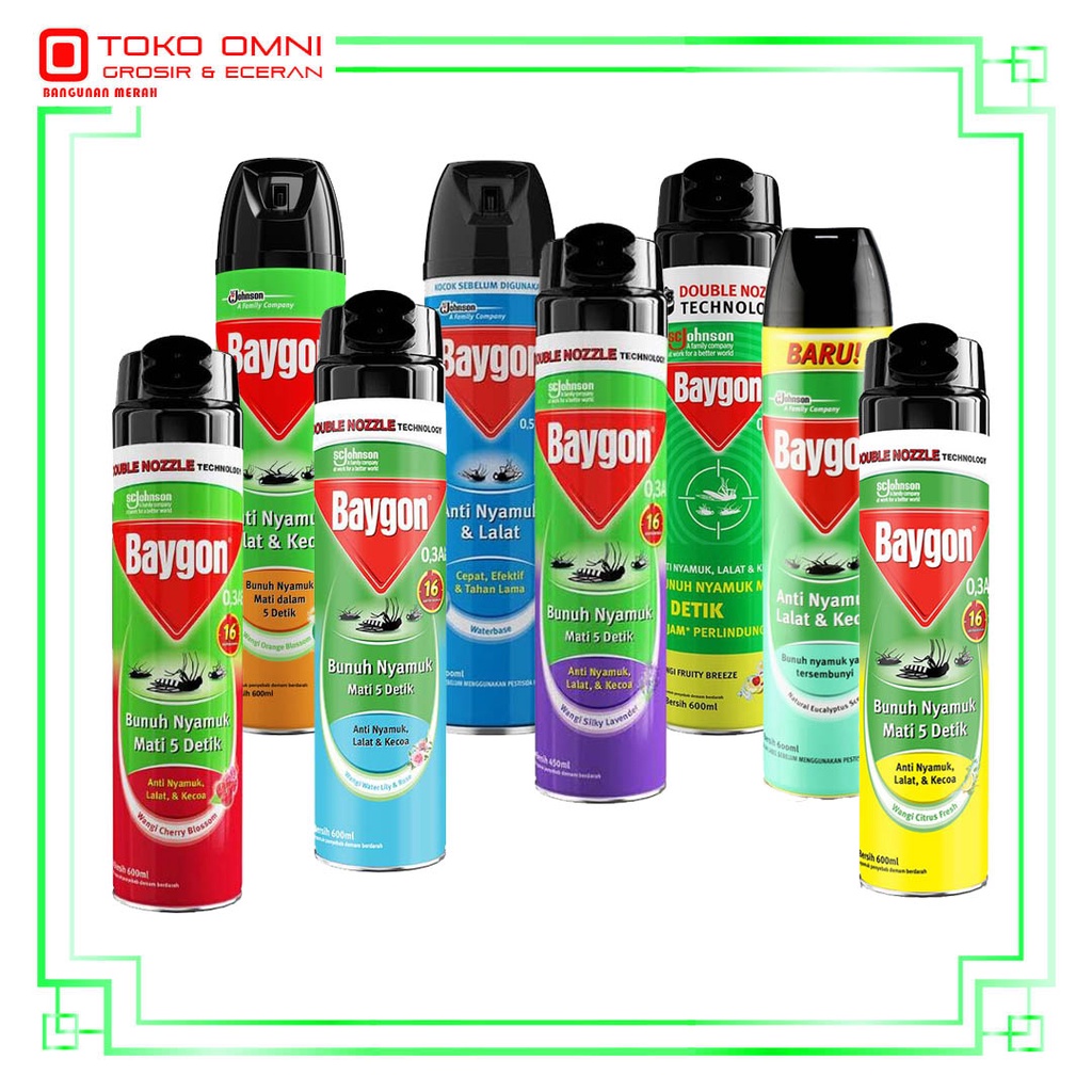 Jual Baygon Aerosol klg 600 ml All Varian | Shopee Indonesia