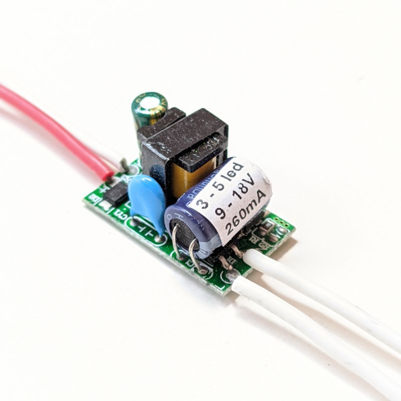 Jual LED DRIVER PREMIUM NON BOX 210MA 260MA 300MA NON CASING / NON BOX ...